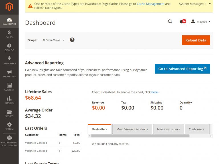 Magento 2 demo store (frontend + backend) - Working 2023