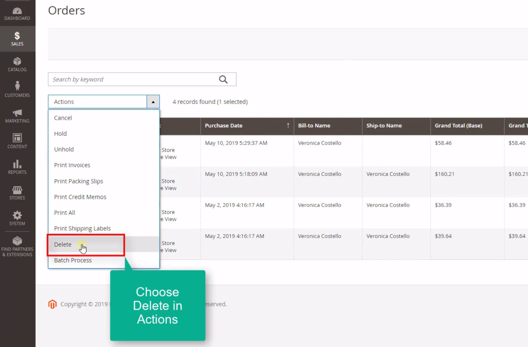 How to delete orders in Magento 2 (3 working methods)