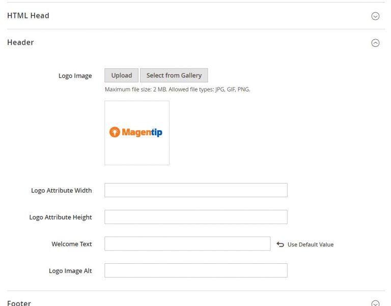 How to change Magento 2 website and email logo - Magento 2 tutorial